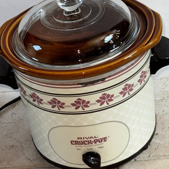 Kitchen | Rival Crock Pot 35 Qt Model 3152 Slow Cooker Glass Lid ...